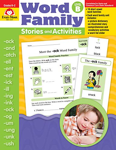 Word Family Stories and Activities Level B (Grades K-2) - Paperback ...
